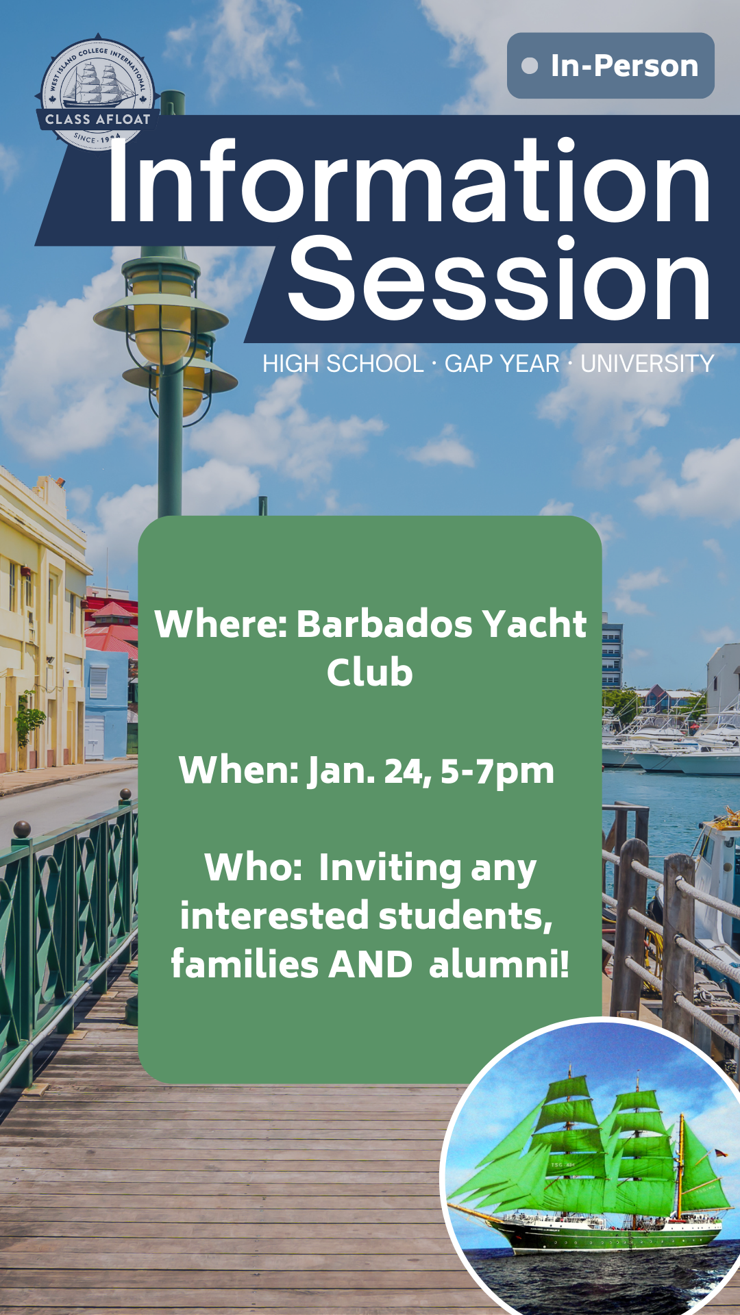 Class Afloat Info Session in Barbados! - Class Afloat